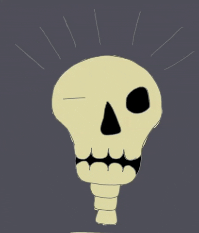 Wink Skull GIF - Find & Share on GIPHY