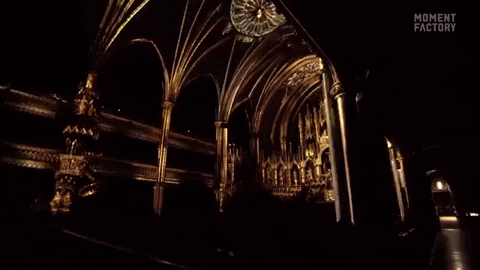 Basilique Notre-Dame Church GIF by Moment Factory - Find & Share on GIPHY