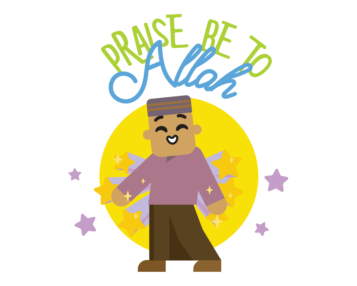 Stars Muslim Sticker for iOS & Android | GIPHY