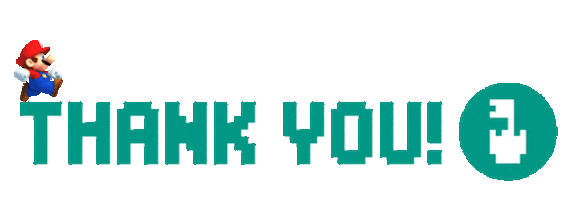 Super Mario Thank You Sticker by Nerdom for iOS & Android | GIPHY