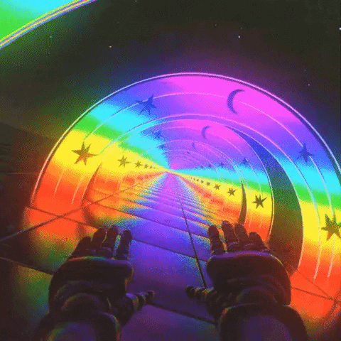 Flying Rainbow Road GIF by hamlet - Find & Share on GIPHY
