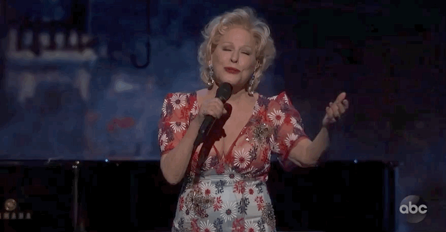 Bette Midler Oscars GIF by The Academy Awards - Find & Share on GIPHY