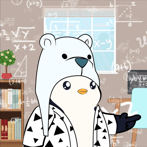 Penguin Calculating GIF by Pudgy Penguins - Find & Share on GIPHY