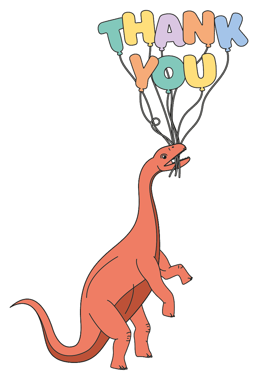 Happy Thanks Sticker by Charlotte Filshie for iOS & Android | GIPHY