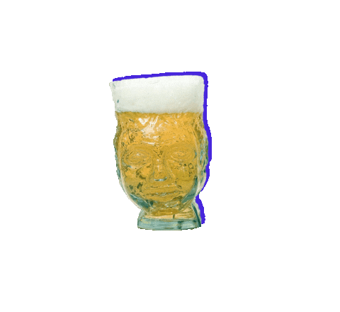 Drinking Glass Beer Sticker by La Soufflerie for iOS & Android | GIPHY
