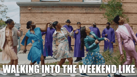 Walking-into-the-weekend GIFs - Get the best GIF on GIPHY