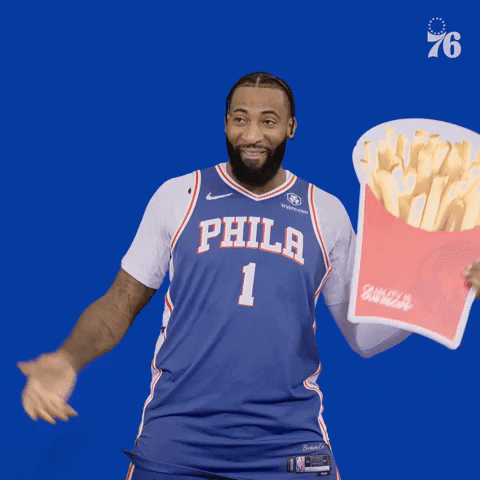 French Fries Sport GIF by Philadelphia 76ers - Find & Share on GIPHY