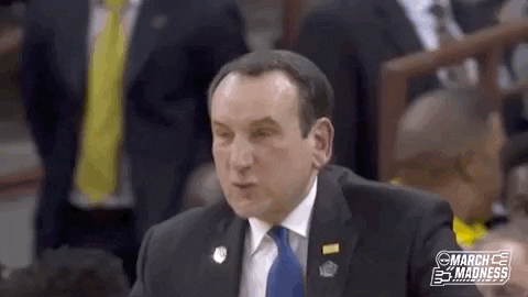 Duke Mens Basketball Coach GIFs - Get the best GIF on GIPHY