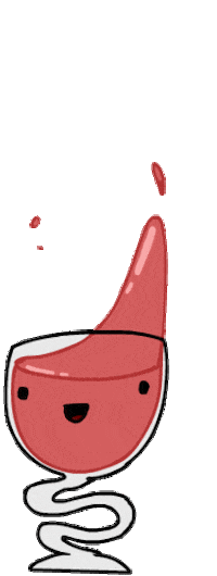 Red Wine Dancing Sticker by Java Doodles for iOS & Android | GIPHY