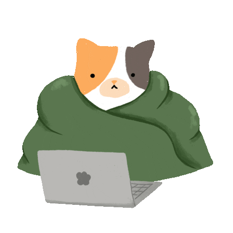 Cat Slepy On Computer Gifs