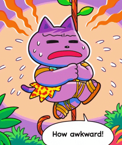 Awkward Cat GIF - Find & Share on GIPHY