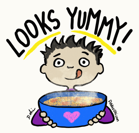 Looks Delicious GIF by Debbie Ridpath Ohi - Find & Share on GIPHY