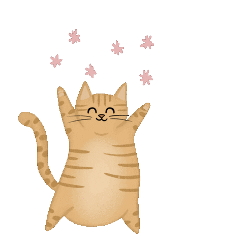 Happy Cat Sticker by Carol Fernandes for iOS & Android | GIPHY