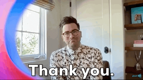 Dan Levy Thank You GIF by Glaad - Find & Share on GIPHY