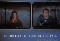 Kramer Chugging Beer Gif