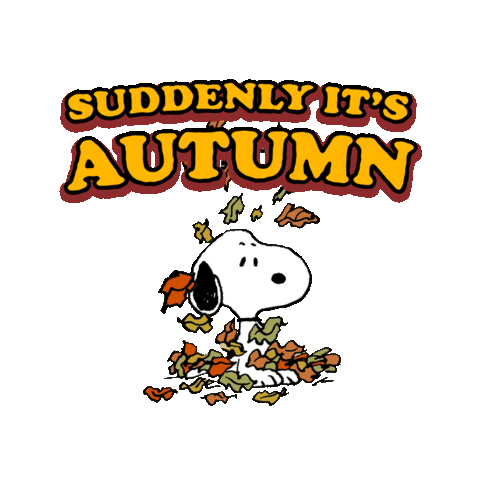 Fall Season Sticker by Peanuts for iOS & Android | GIPHY