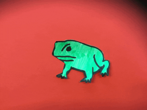 Blown Up Frog GIF by Beam it Up - Find & Share on GIPHY