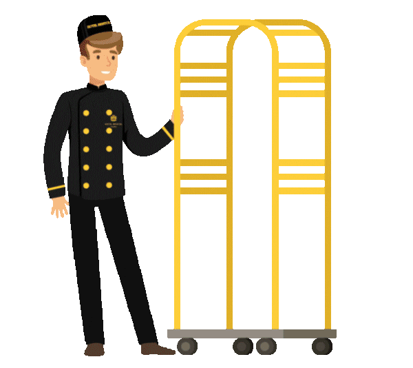 Hotels Resorts Sticker by Rawda Altinoluk for iOS & Android | GIPHY