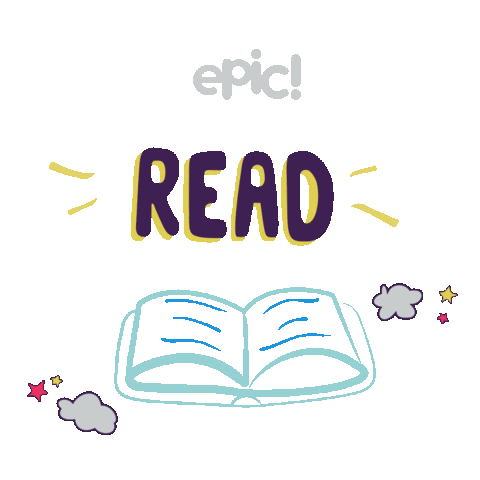 Read Open Book Sticker by Epic4Kids for iOS & Android | GIPHY