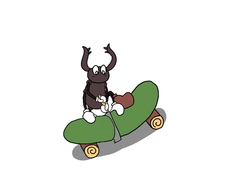 Stag Beetle Cartoon GIF by ShibuichiWaika - Find & Share on GIPHY
