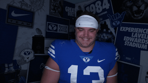 Byu Football Hello GIF by BYU Cougars - Find & Share on GIPHY