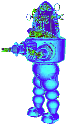 Robby The Robot Sticker by badblueprints for iOS & Android | GIPHY