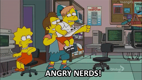 Simpsons Nerd Gif