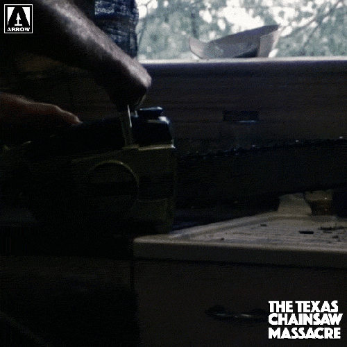 Get Going The Texas Chainsaw Massacre GIF by Arrow Video - Find & Share ...