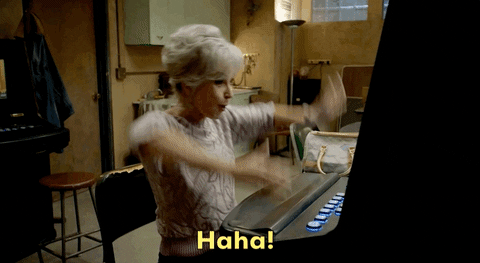 Annie Potts Reaction GIF by CBS - Find & Share on GIPHY