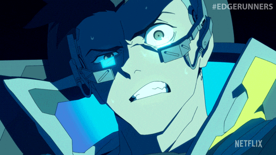 Scared Cold Sweat GIF by Cyberpunk: Edgerunners - Find & Share on GIPHY