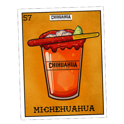 Michelada Loteria Sticker by Chihuahua Cerveza for iOS & Android | GIPHY