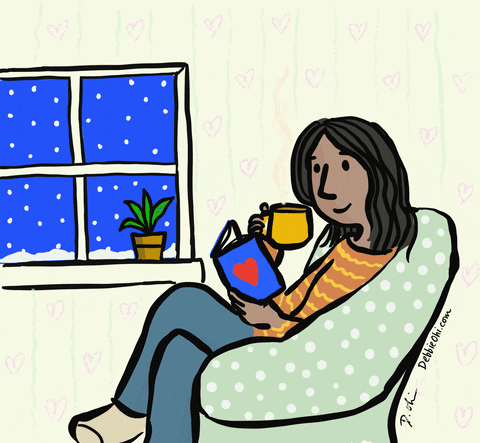 Read A Book GIF by Debbie Ridpath Ohi - Find & Share on GIPHY