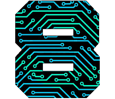Blu Microchip Sticker by YOOX for iOS & Android | GIPHY