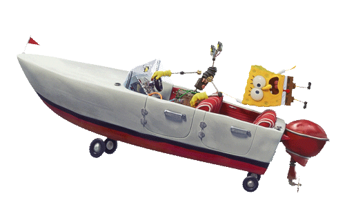 Driving Spongebob Squarepants Sticker by The SpongeBob Movie: Sponge On ...