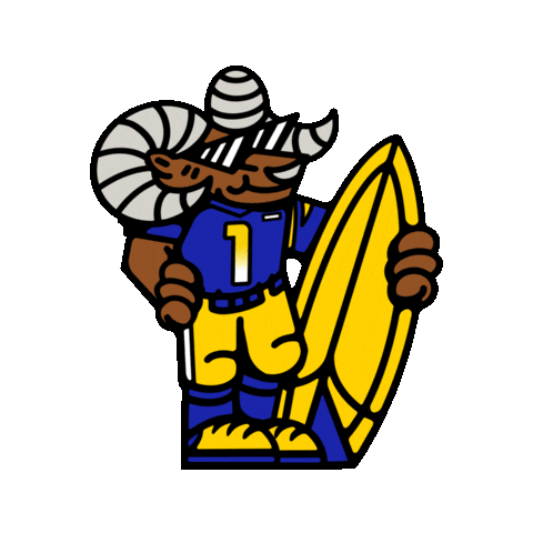 La Rams Football Sticker by Los Angeles Rams for iOS & Android | GIPHY