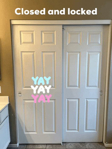 Does anyone have a clever way to lock off a closet door like the one ...