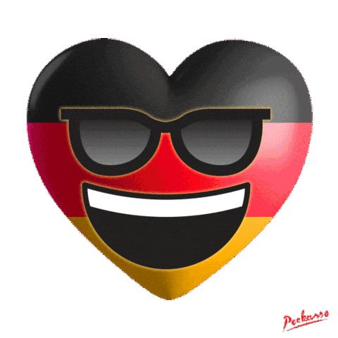 German Love Sticker by PEEKASSO for iOS & Android | GIPHY