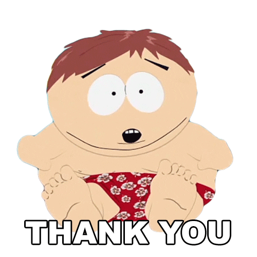 Eric Cartman Thank You Sticker by South Park for iOS & Android | GIPHY
