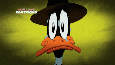 Daffy Duck Scared
