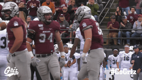 Football Energy GIF by Montana Grizzlies - Find & Share on GIPHY