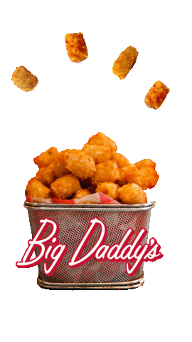 Tater Tots Diner Sticker by Big Daddy's NYC for iOS & Android | GIPHY