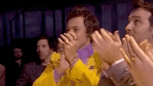 Harry Styles Applause GIF by BRIT Awards - Find & Share on GIPHY
