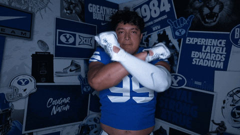 Byu Football Go Cougs GIF by BYU Cougars - Find & Share on GIPHY