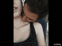 Passionate Kiss On Neck Gif