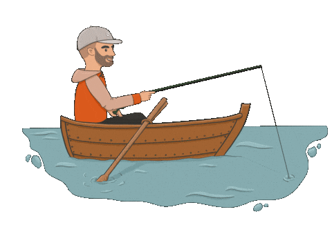 Boat Fishing Sticker for iOS & Android | GIPHY