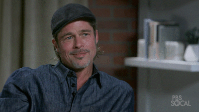 Brad-pitt-smiling GIFs - Get the best GIF on GIPHY