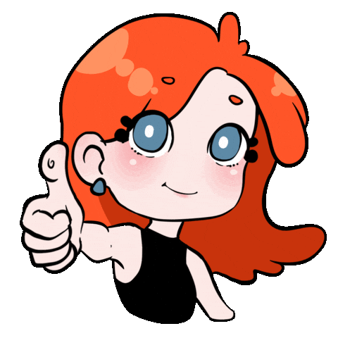 Girl Smile Sticker by Fokkusu Art for iOS & Android | GIPHY