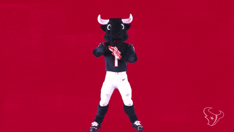 Toro Dancing GIF by Houston Texans - Find & Share on GIPHY