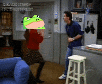 Get Out Frog Gif Rainbow