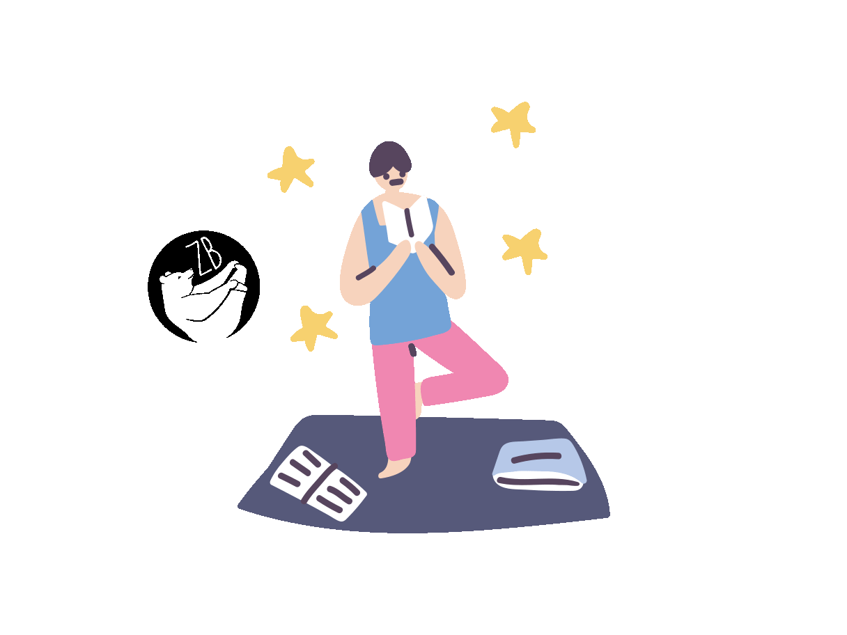 Namaste Yogi Sticker by Zenbear Yoga for iOS & Android | GIPHY